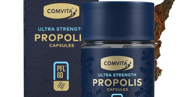 Comvita ultra strength propolis pfl60 60 vegetarian capsules 康维他超高浓度蜂胶 ...