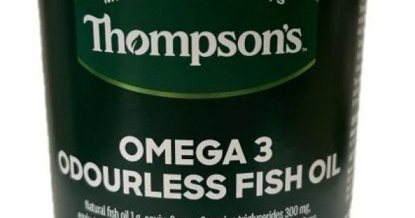Thompsons Omega 3 odourless Fish Oil 1000mg 400s 汤普森鱼油深海无腥味鱼油1000mg 400 ...